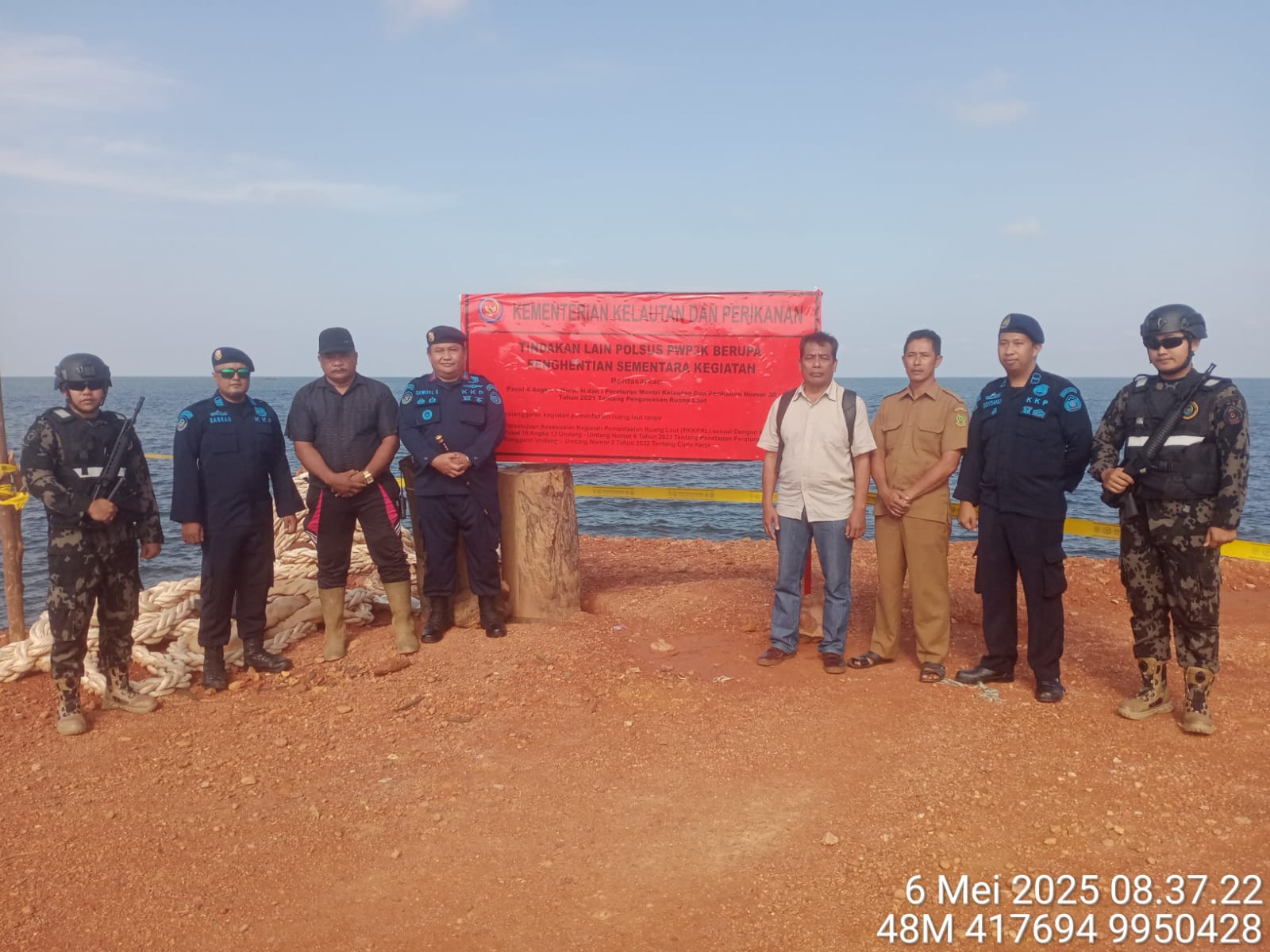 PSDKP Segel Jeti PT TBJ di Tanjung Irat, Sanksi Administratif ...